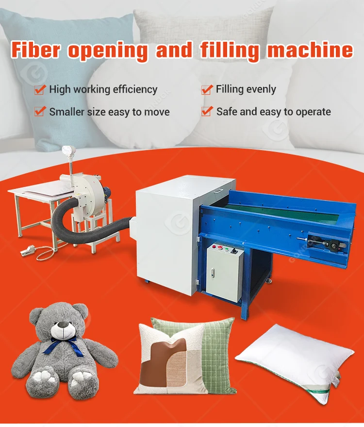 China Automatic Cotton Ball Polyester Fiber Carding Opener Pillow ...