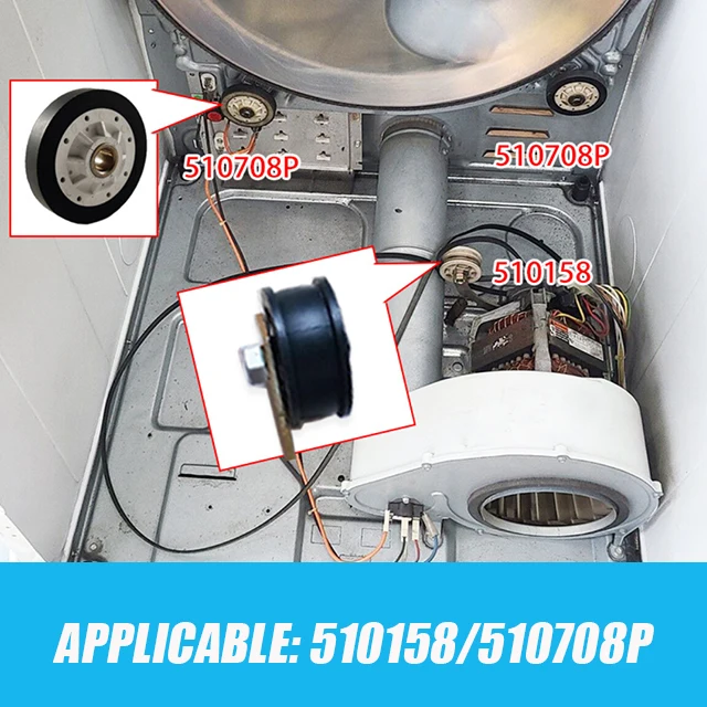 Commercial Washing Machine Idler Pulley Dryer Drum Support Roller For ...