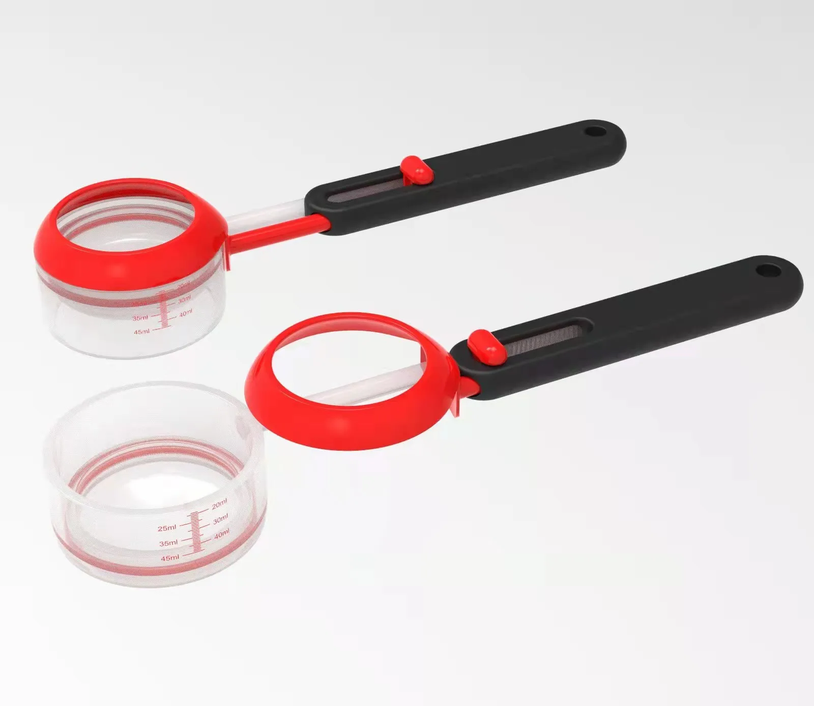 Powder Adjustable Lever Measuring Spoon Tablespoon Leveling Measuring ...