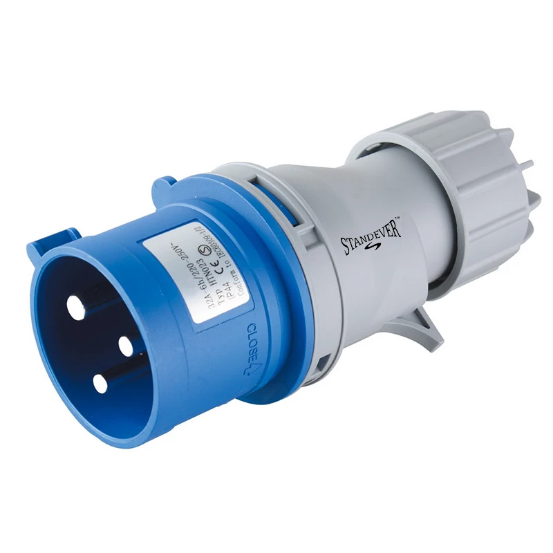 IP44 16A 2P + E CEE IEC60309经济型16A 3P 230V工业插头| Alibaba.com