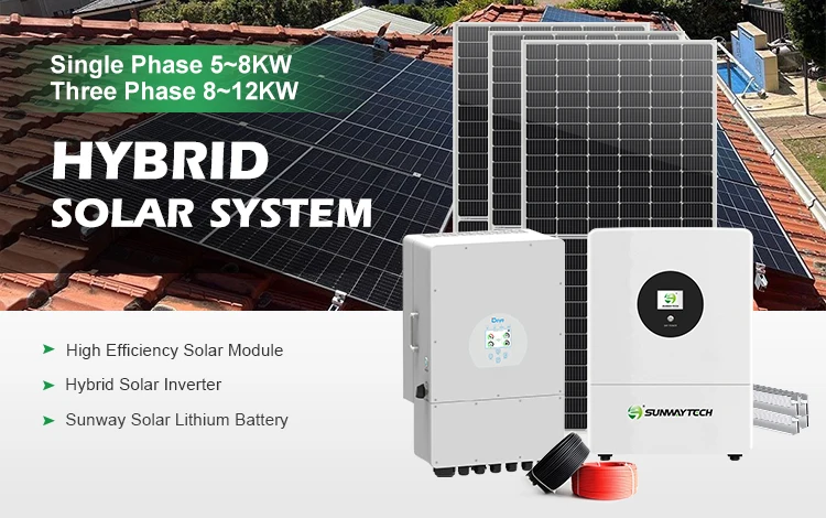 10kw Complete Hybrid Solar Power System House Pv On Off Grid Solar ...
