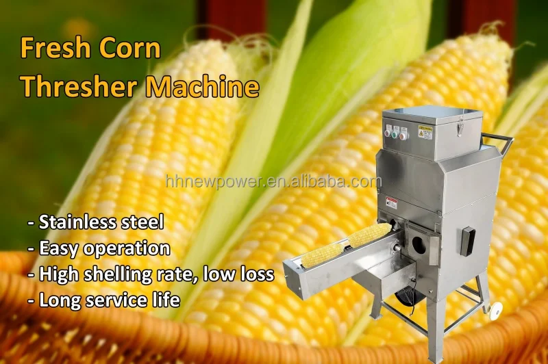 Corn Seed Peeling Threshing Machine Maize Peeler Fresh Corn Thresher ...