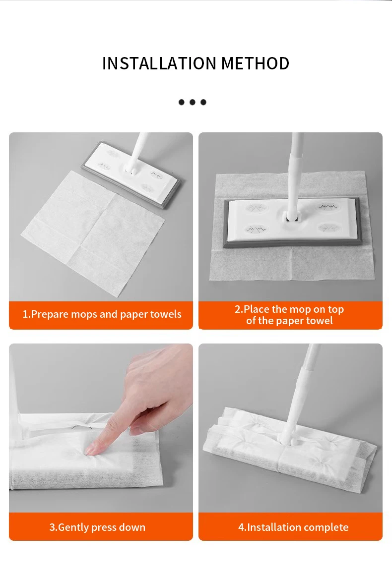 Sweeper Disposable Wipes Household Cleaning Mops Floor Cleaning Flat ...
