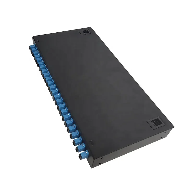 New SC LC rack wall mounted FTTH ODF 1U terminal box 12 24 48 96 core ...
