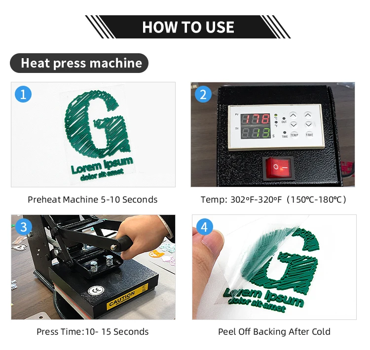 Custom T-shirt Neck Labels Paper Laser Puff Print Heat Transfer Tags ...