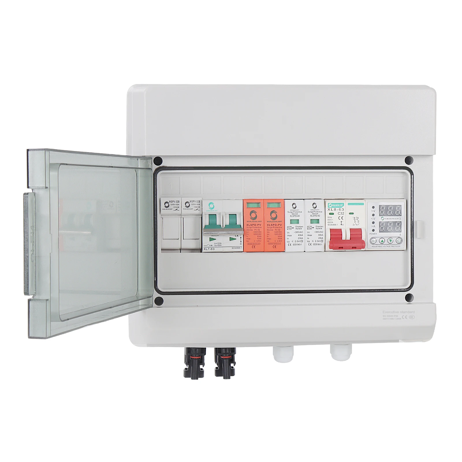 WSDB-PV Series IP65 Solar Array Strings AC Combiner Box With( MCB AC 2P ...