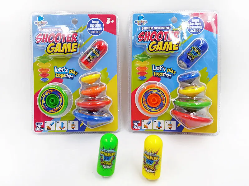 Kid Shooter Game Plastic Mini Gyroscope Spinning Top Toys Educational ...