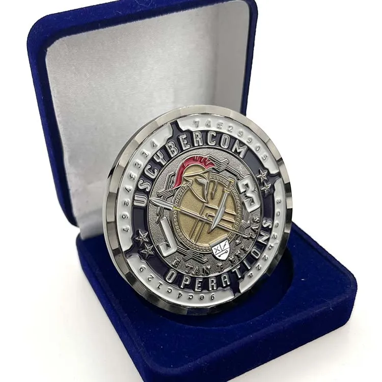 Free Sample Gold Silver Commemorative Coins Enamel Souvenir Zinc Alloy ...