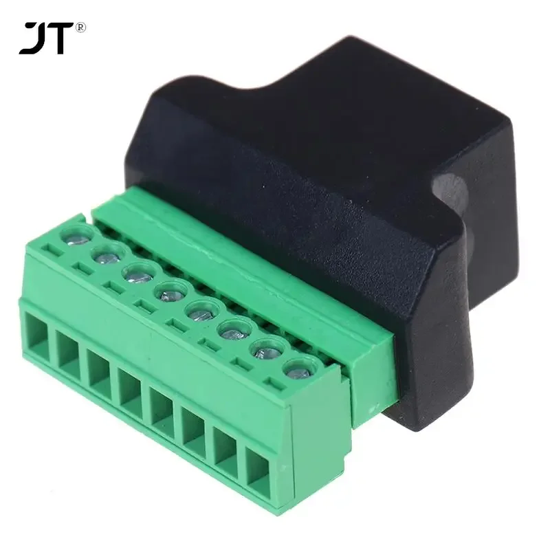 RJ45 Female Screw Terminal 8 Pin Connector Ethernet Cable Extender ...
