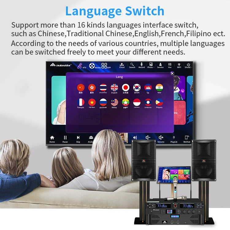 New Professional InAndOn Karaoke Machine 4TB Wifi Machine Singing ...