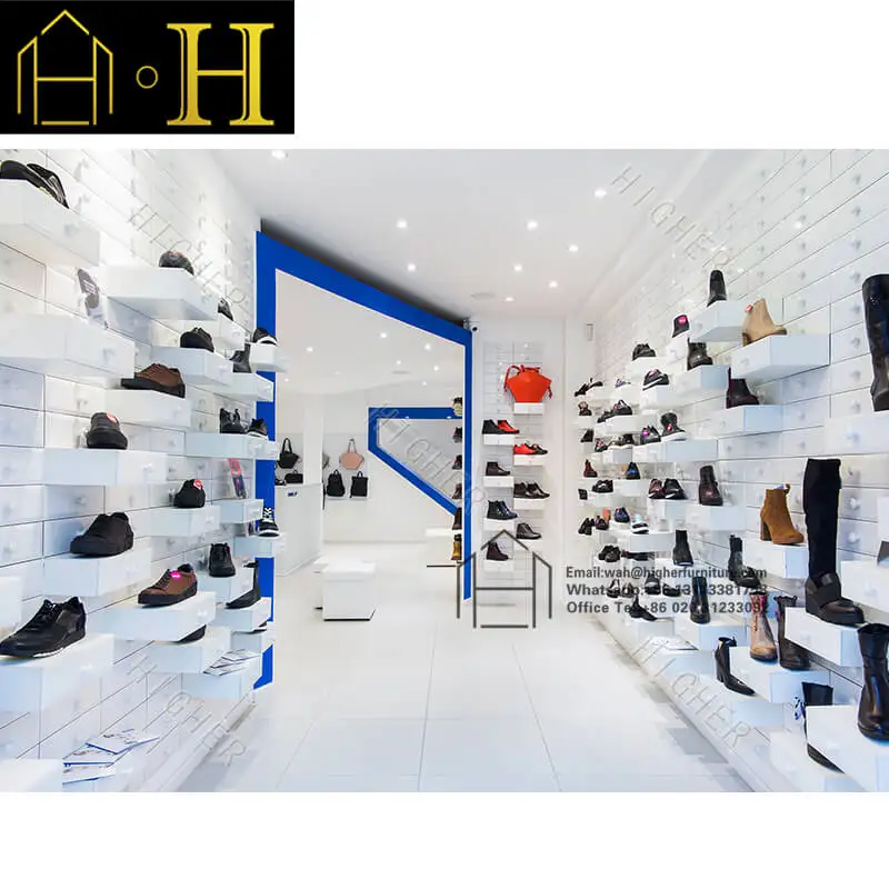Luxury Shoes Showroom Display - Customized Footwear Racks