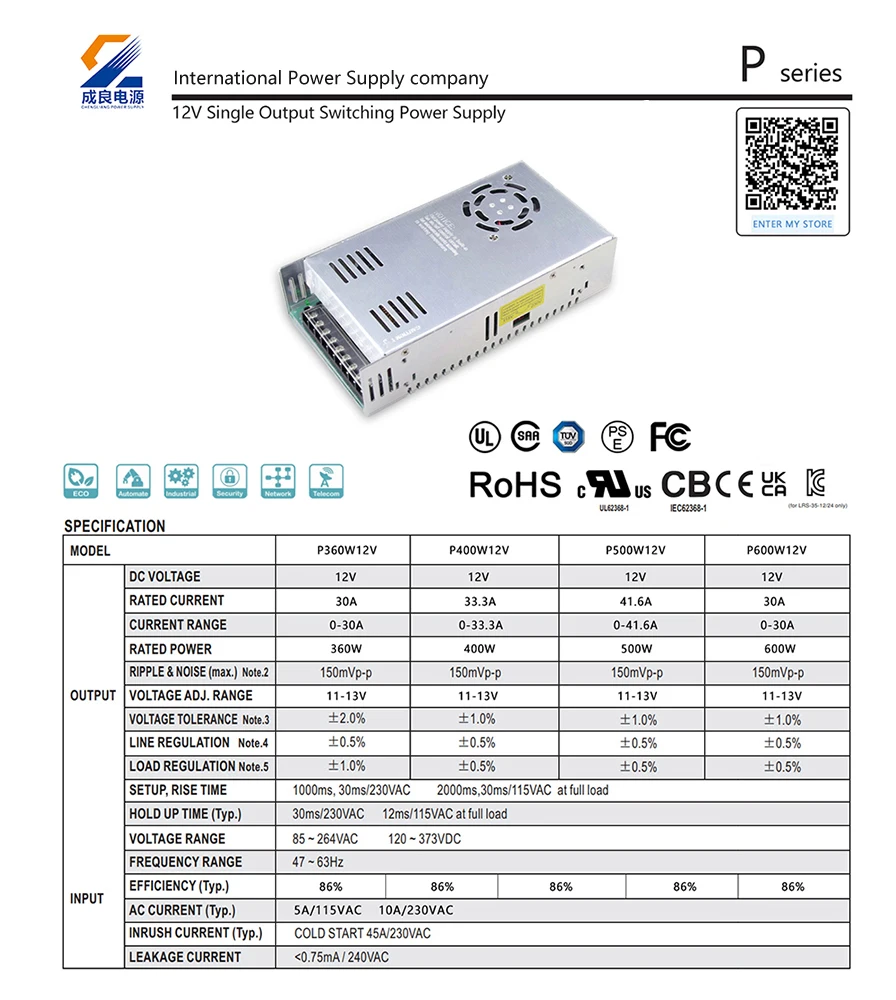24v 8a Smps Power Supply For Pc & Server, Odm