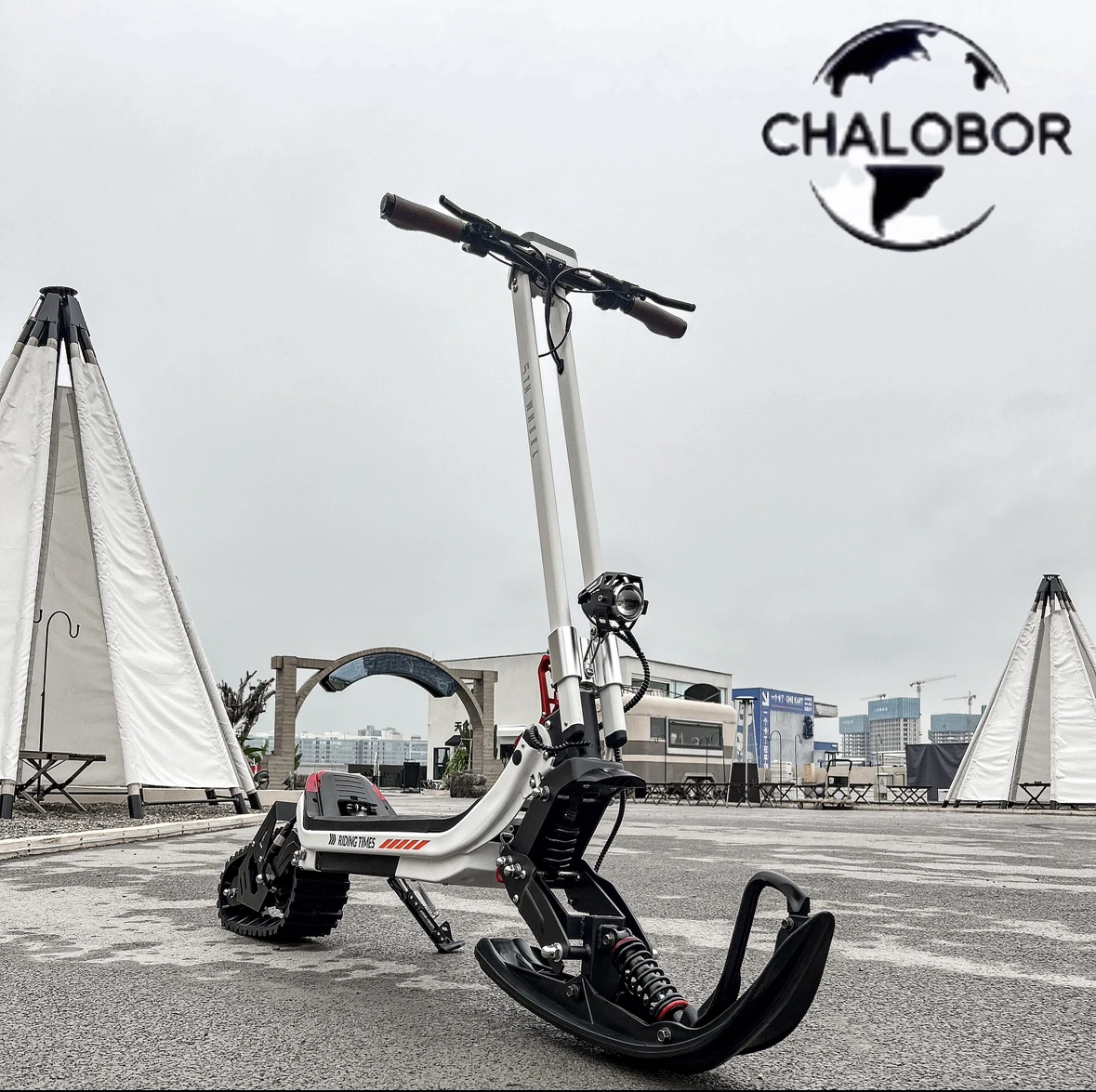 Hot Sales 3-in-1 Snow Dual Wheels Tracked 1500w 50km/h Electric Ski ...