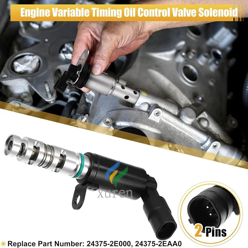 Variable Valve Timing Vvt Solenoid 24375-2e000 For Hyundai Elantra 2011 ...