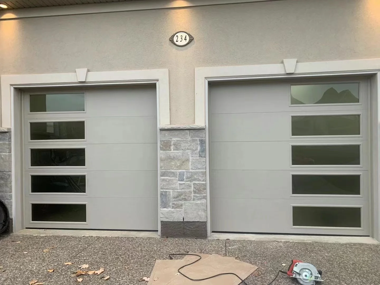 Commercial See through Overhead Glass Garage Doors