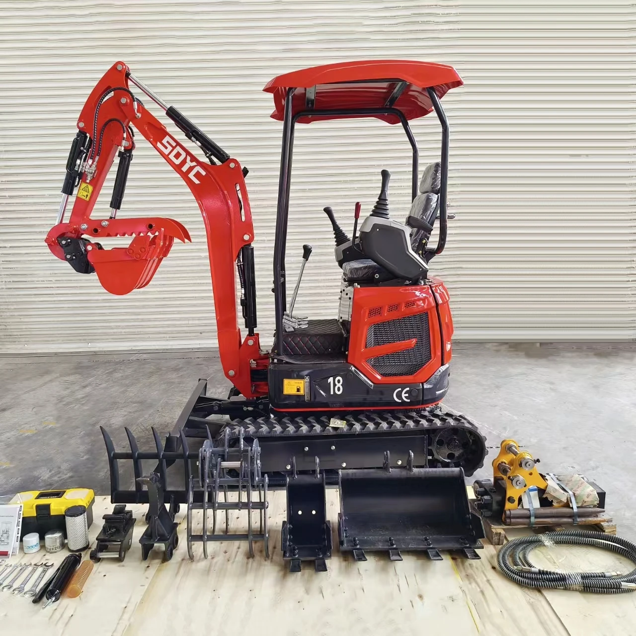 Free Shopping Mini Excavator 1.5 Ton - Farm New Crawler Digger