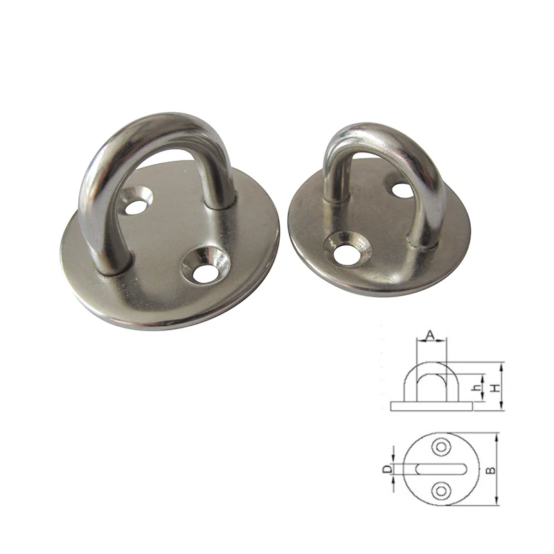 Round Pad Eye Plate Stainless Steel Round Pad Eye With Hook For Marine ...