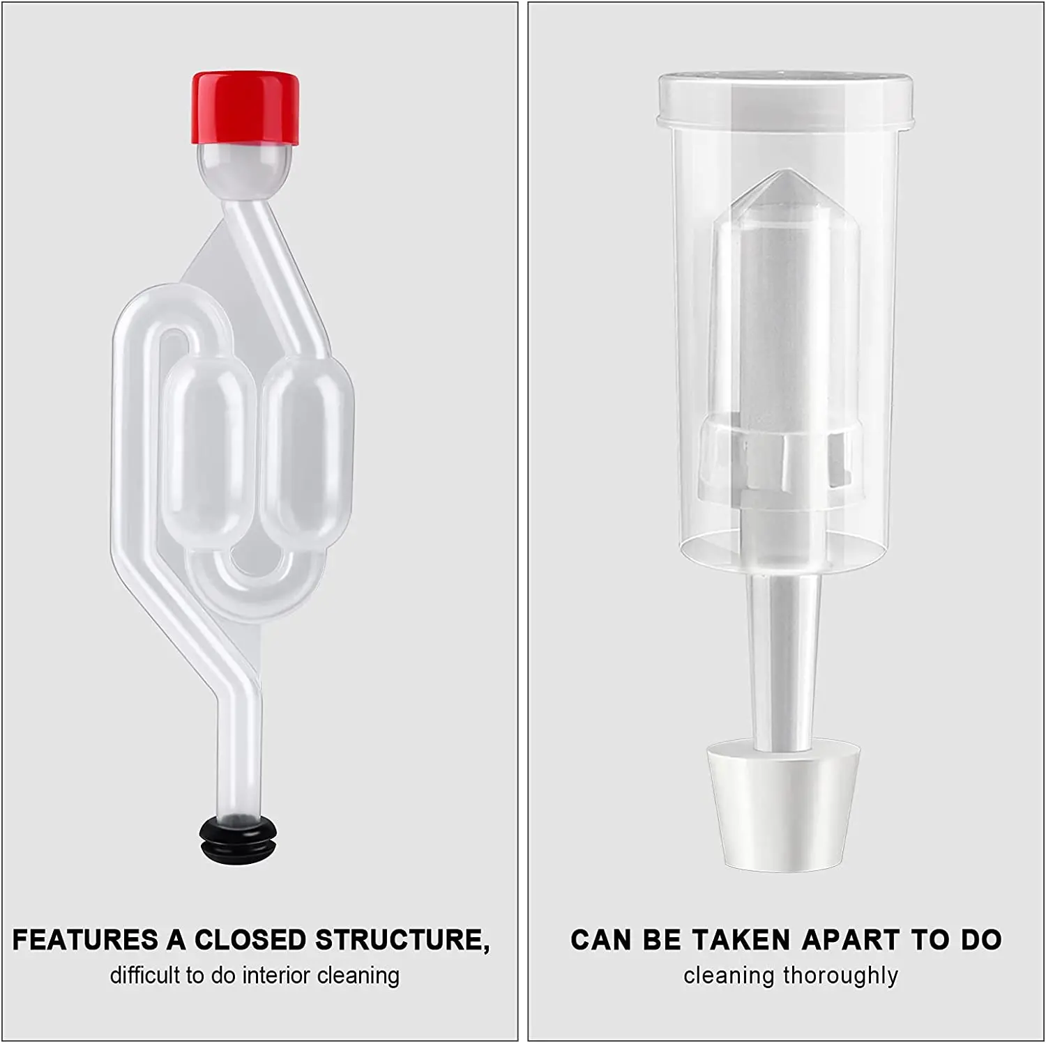 3-piece Airlock Fermentation Kit for Homebrewing Success