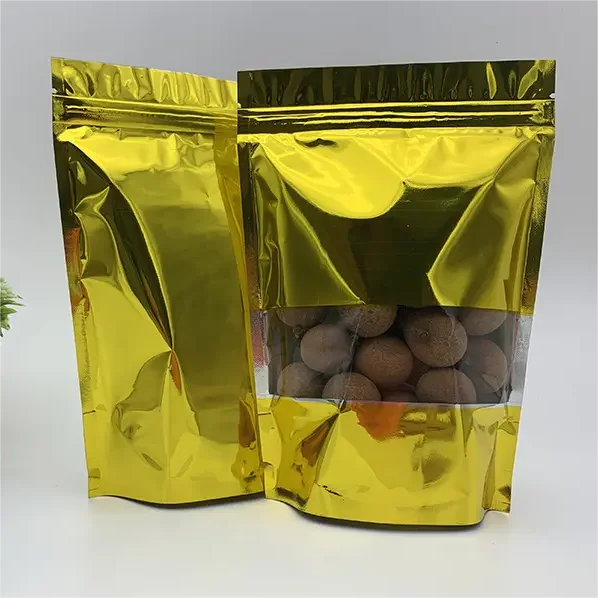Aluminum Plated Window Zipper Bag Tea,dried Fruit,snack Packaging Can ...