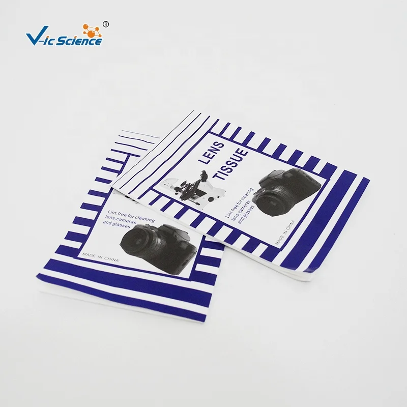 Lab Biology Microscope Cleaning Paper - 50 Disposable Sheets