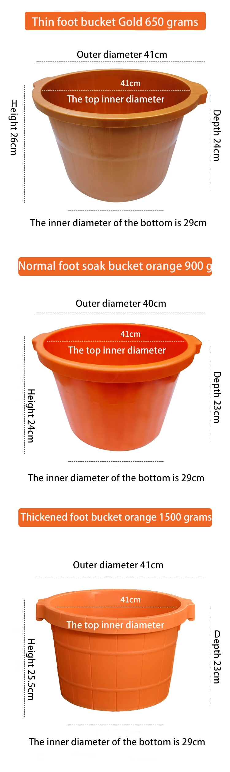 Low Barrel Foot Bath Barrel Thin Type Regular Type Thicker Type - Buy ...