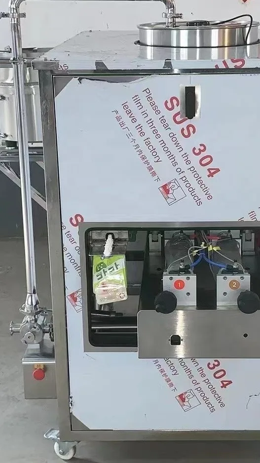 Korea Ice Soju Drink Pouch Filling Capping Packing Machine +86 ...