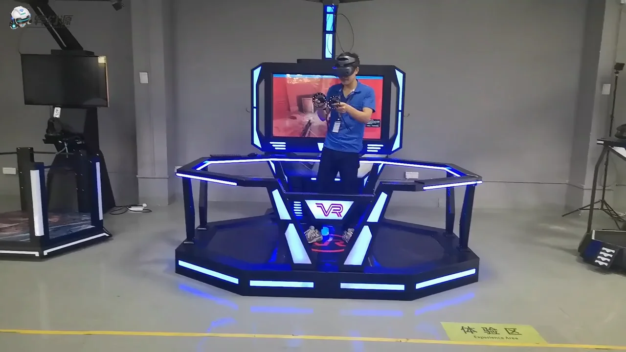 Virtual Reality Shooting Game 9dvr Walking Platform Vr Simulator Vr ...