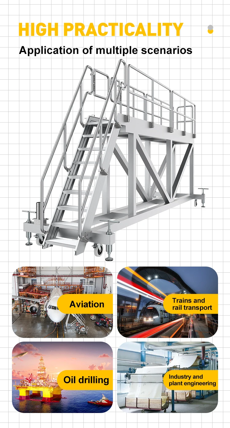 Customized Modular Aluminum Assembly Handrail Work Platform Big ...