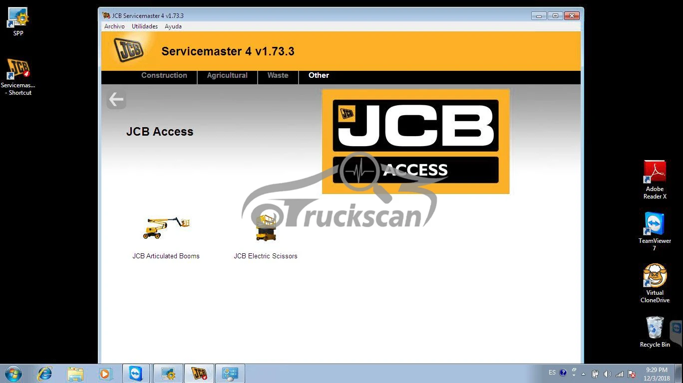 JCB Diagnostic Tool - JCB Service Master & Excavator Scanner