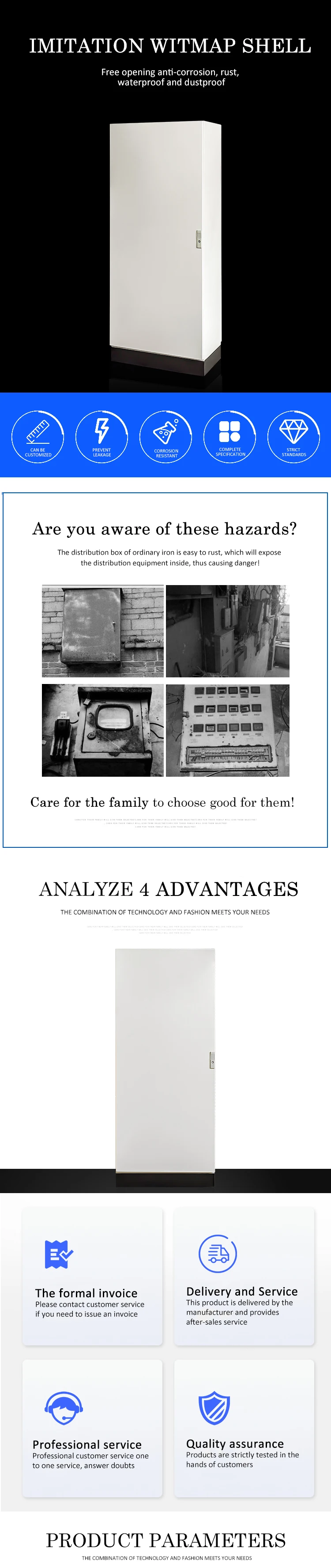 Customization Power Distribution Electric Control Enclosure Cabinet ...
