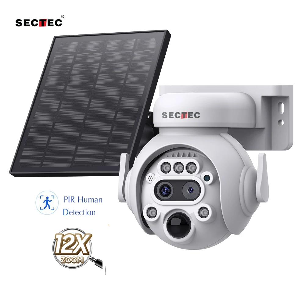 Sectec Mini 12x Zoom Hd 6mp Security System 4g Gsm Sim Card Smart ...