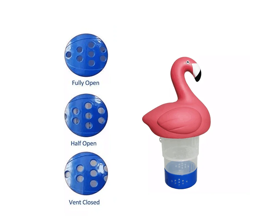 Flamingo Style Pool Chemical Dispenser Pool Chlorine Dispenser Floating ...