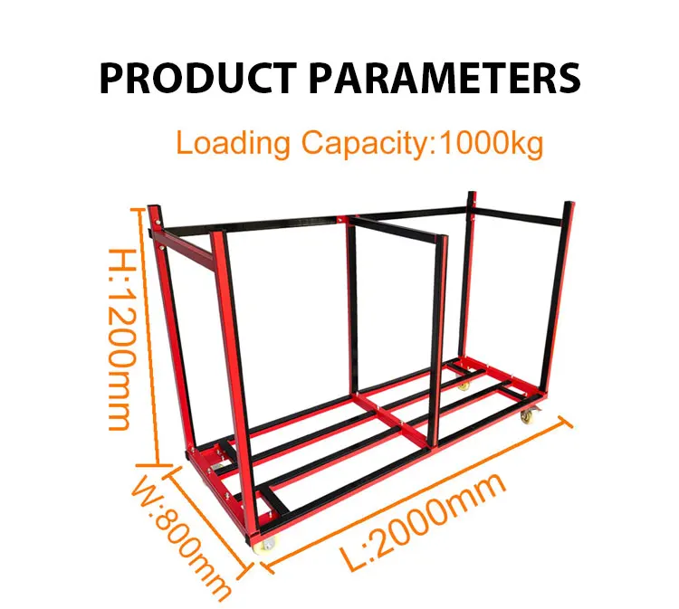 New1000 Kg Heavy Duty Transport Rack Transportation Material Trolley ...