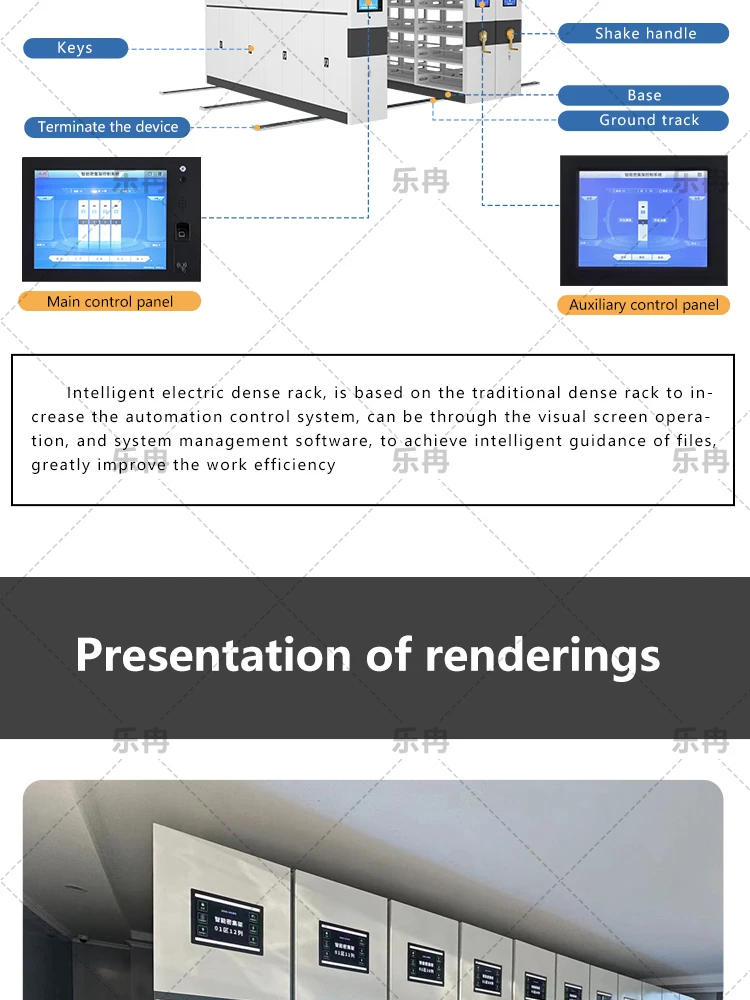 Dense Rack Portability Compact Shelving Intelligence Electric Filing ...