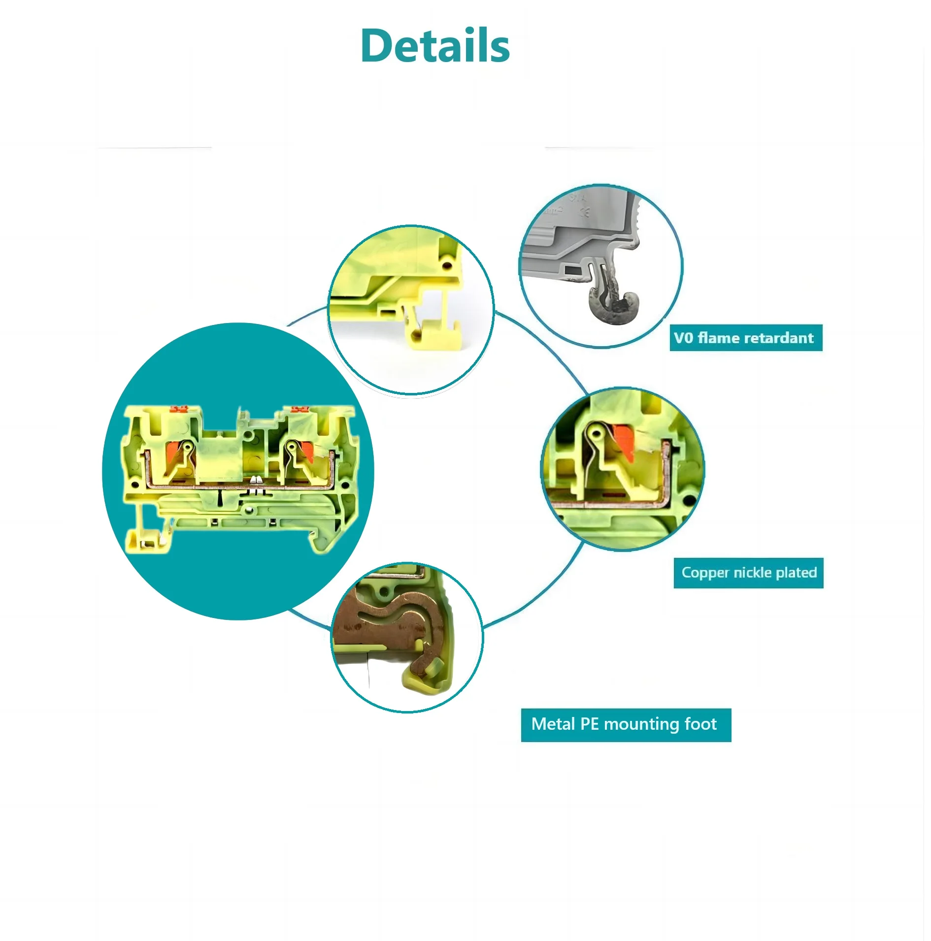 Factory Selling Triple Level Push Button Connector Ground Wiring Crimp ...
