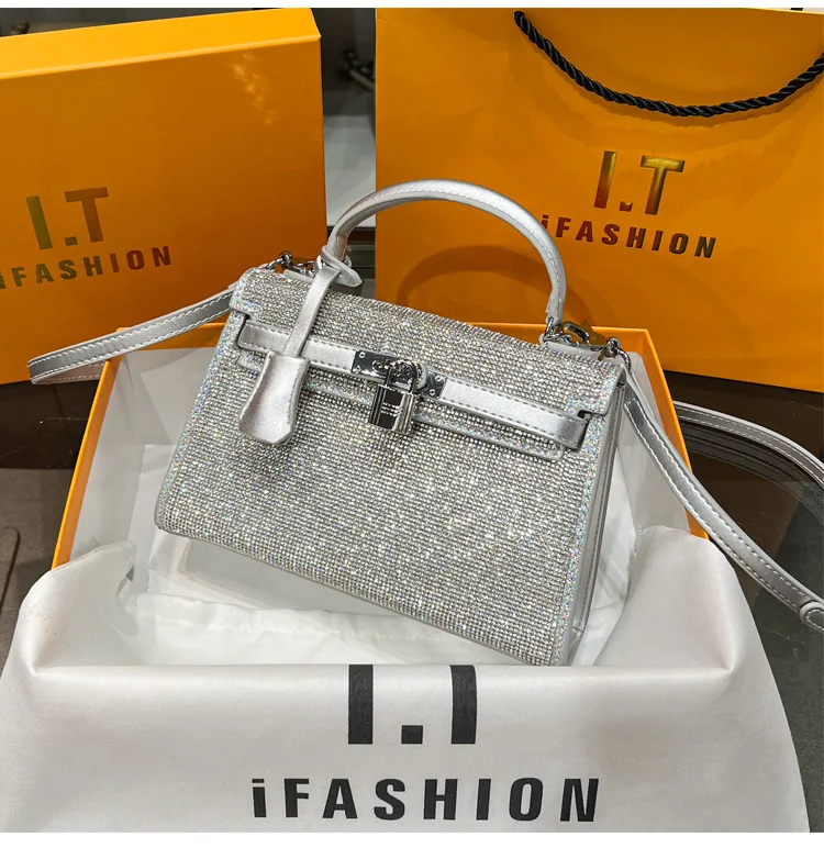Luxury Fashion New Full Rhinestone Crossbody Bags Women Purse Bling ...