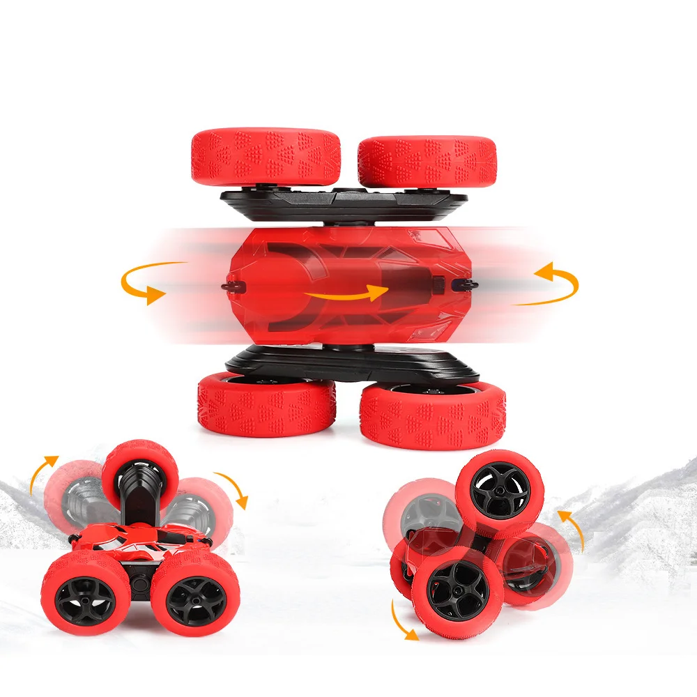 Threeking RC Stunt Cars - Fun and Lights Double-Sided Driving