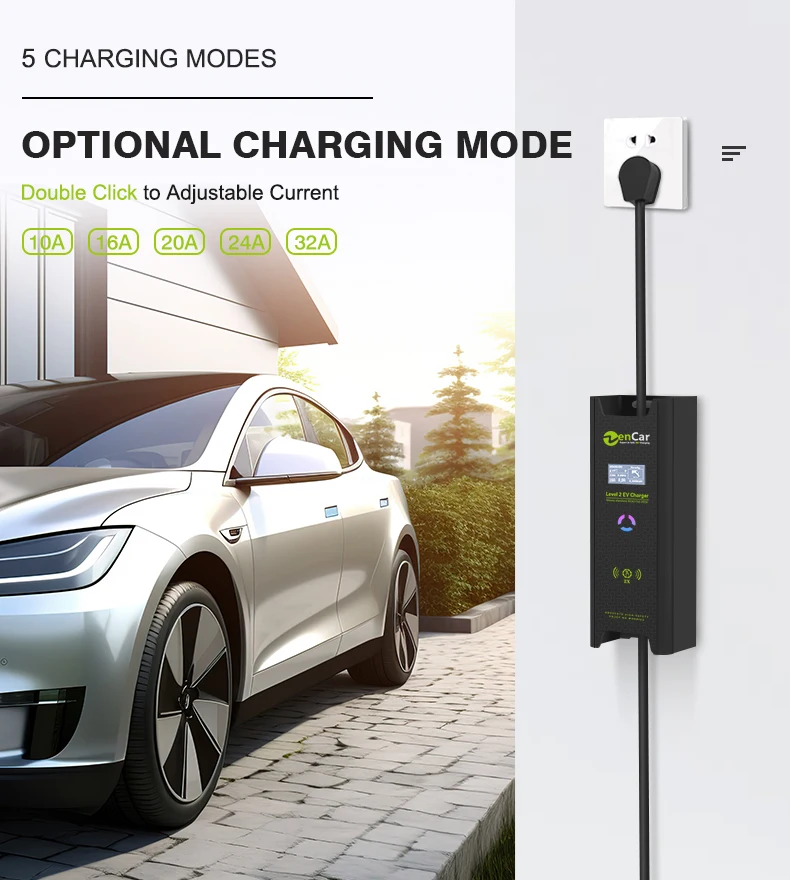 Zencar 11kw 22kw Ev Charger 16a 32a Portable Fast Gbt Type 2 Electric ...
