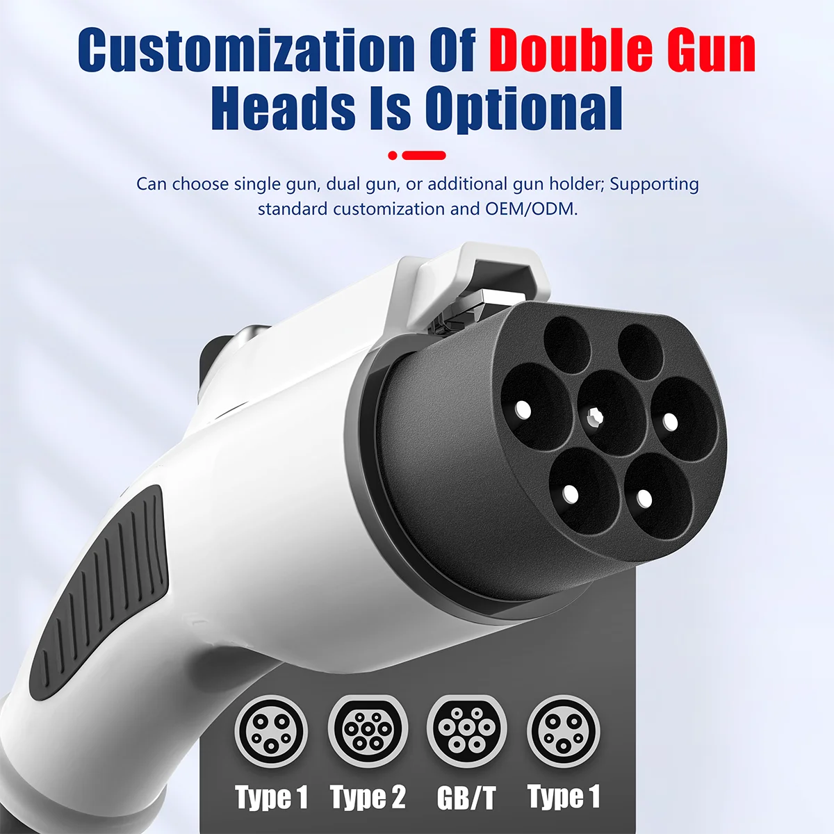 Home CCS2 Dual Gun 7kw 230V Car Battery Charger - Fast AC EV Charging ...