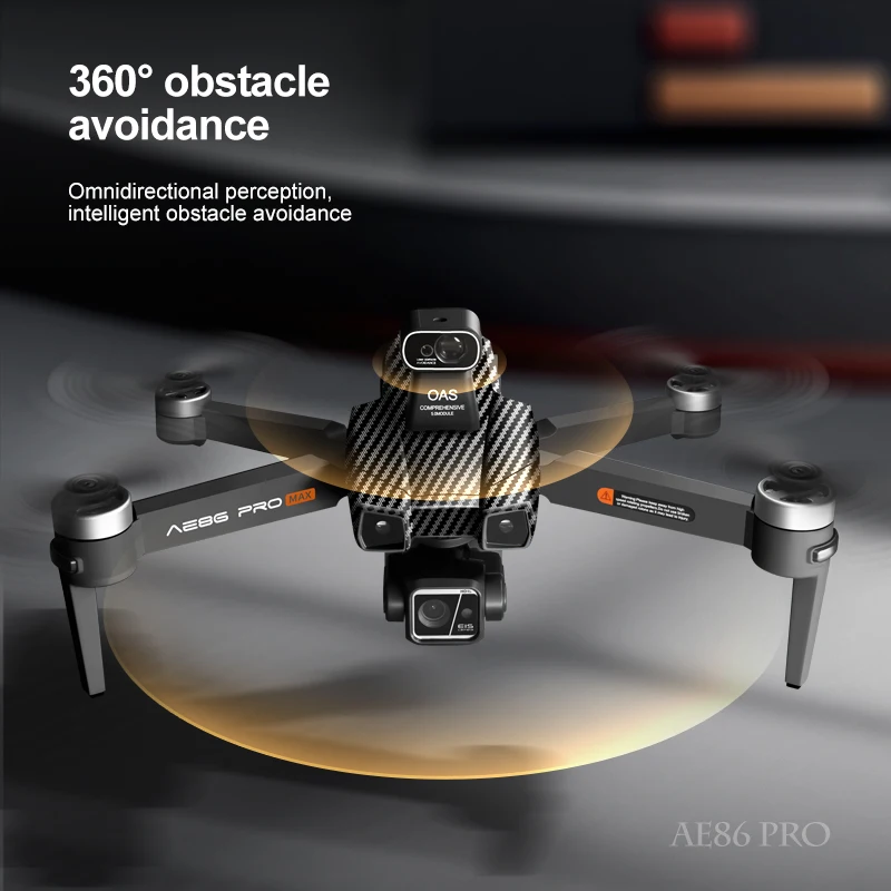 AE86 PRO MAX AE86 Plus Drone 4K HD Dual Camera FPV 3-Axis Anti-Shake ...