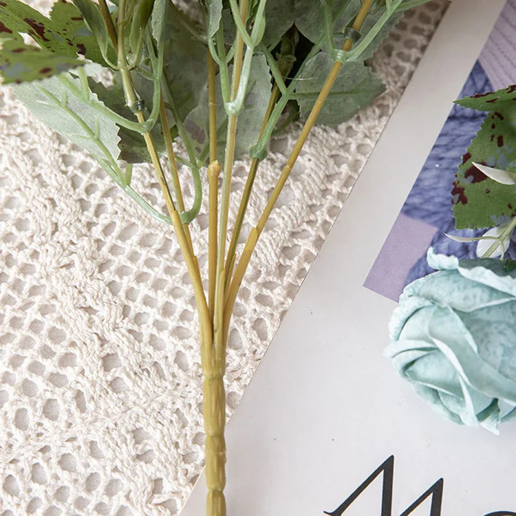 K-0531 High Quality Hot Sale 6 Heads Eternal Roses Bouquet Artificial ...