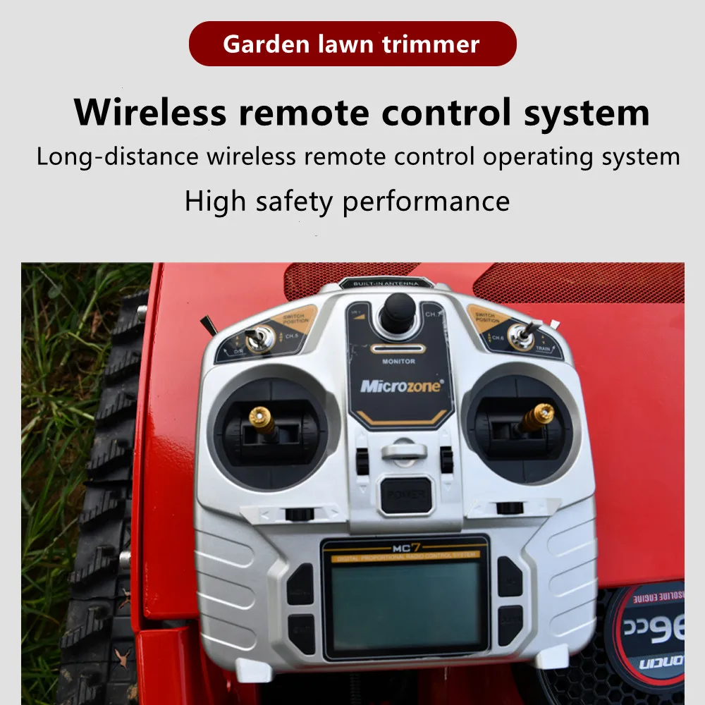 Diesel Oil Remote Control Robot Lawn Mower Agriculture Gasoline 7.5hp ...