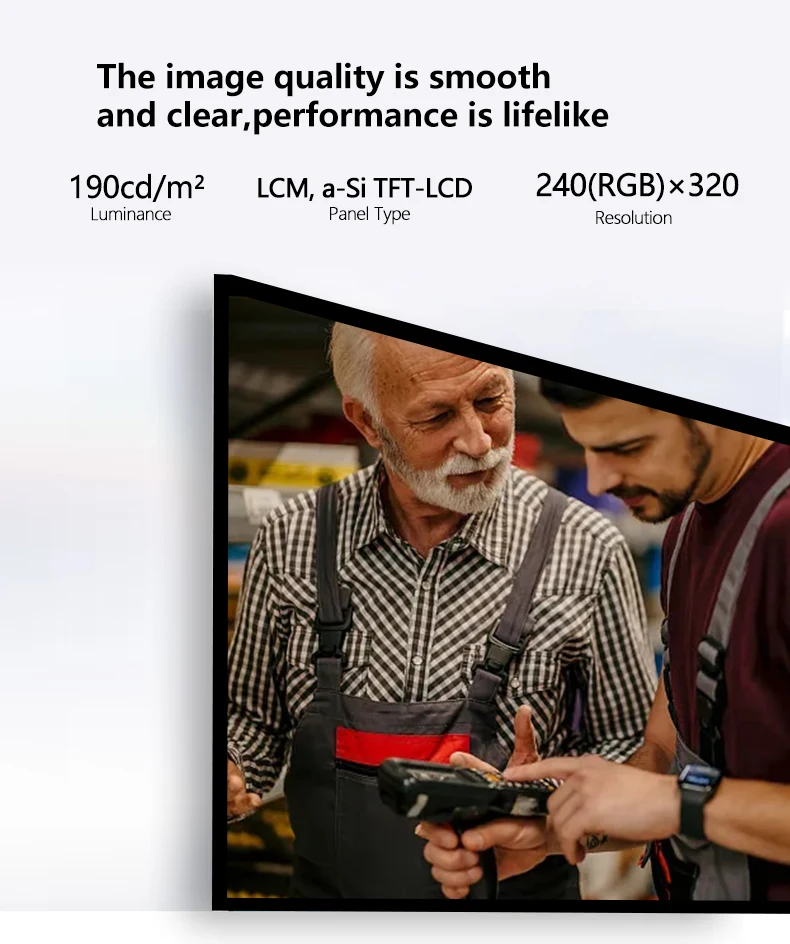 COM35H3M10XTC Ortustech 3.5 Inch TFT LCD Display 240x320 Transflective LCD Panel Touch Screen ...