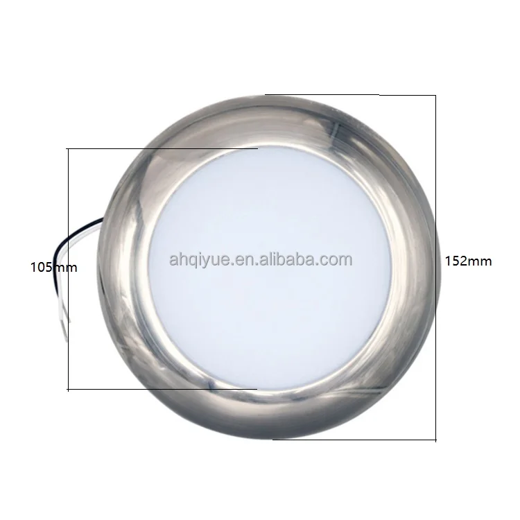 12V LED Round Shape Ceiling Mounted Dome Light Yacht RV Interior ...