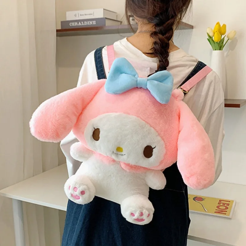 Cartoon Stuffed Backpack Plush Kulomi Backpack Doll Melody Bags Toy ...