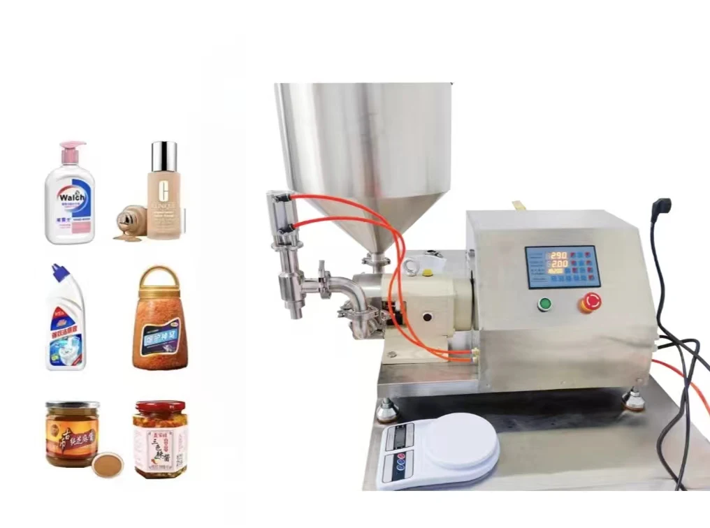 Servo Semi-Automatic Paste Liquid Rotor Pump Filling Machine for Chili ...