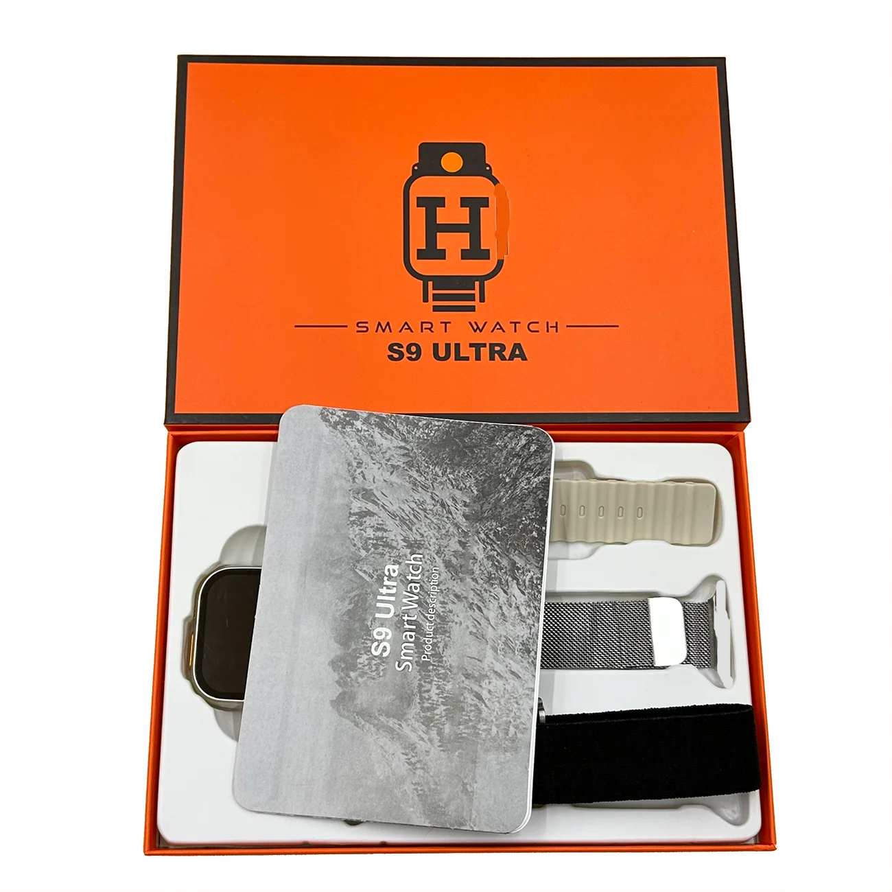 Reloj Luxury Gold Smart Watch S9 Ultra 3 Straps Full Touch Screen Heart ...