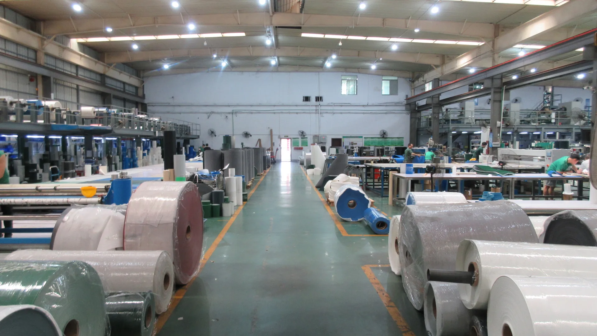 Corrugated PVC Conveyor Belt on Side Wall of Industrial Lift Transport ...
