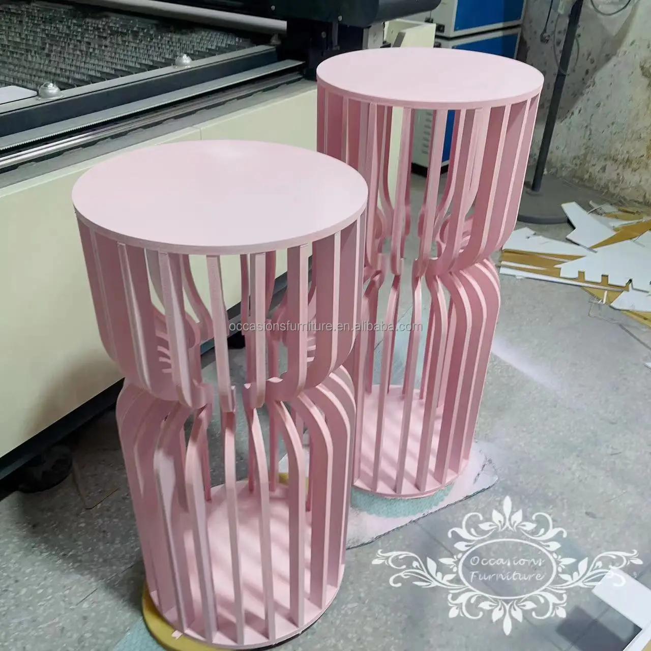 White PVC Stand for Baby Shower Party - Modern & Stylish