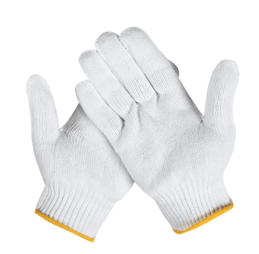 White Color Of Thread Cotton Yarn Knitting Thread Gloves Labor ...